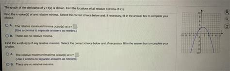 Solved Find The X Values Of All Points Where The Function