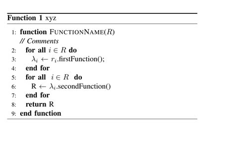 Algorithms How To Remove The Blank Space In The Function In Latex