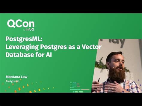 Free Video Postgresml Leveraging Postgres As A Vector Database For