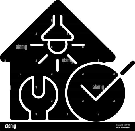 Electrical Safety Inspection Black Glyph Icon Stock Vector Image And Art Alamy