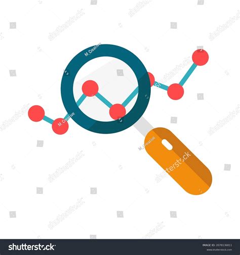 data analysis flat clipart vector illustration เวกเตอร์สต็อก ปลอดค่า