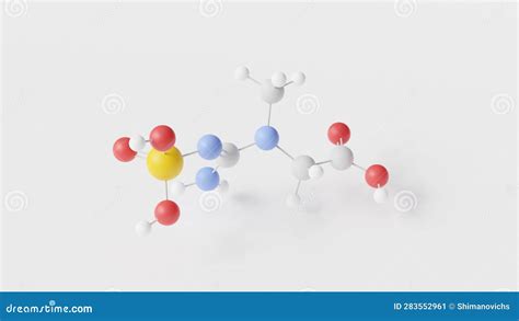 Phosphocreatine Molecule 3d Molecular Structure Ball And Stick Model Structural Chemical