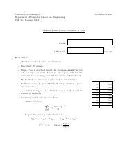 CSE Au Pdf University Of Washington Department Of Computer Science And Engineering CSE