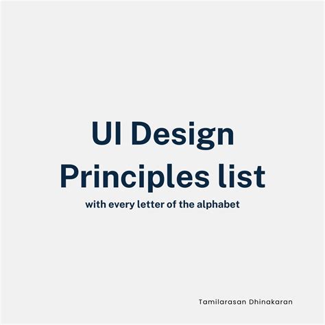 Murugan Rajendiran On Linkedin Ui Uidesign Idealogy Uiprinciples Design Userexperiance