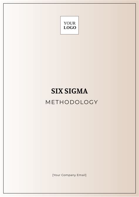 Free Six Sigma Methodology Template To Edit Online