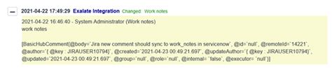 How To Sync Jira Comment Into Servicenow Work Notes Field General
