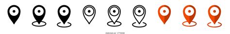 Gps Location Map Pointer Icon Travel Stock Vector Royalty Free Shutterstock