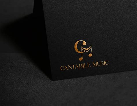 피아노 학원 칸타빌레 뮤직 로고 디자인 포트폴리오 크몽