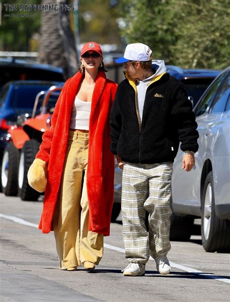 Hailey Bieber Pokies In West Hollywood 10 Photos The Fappening