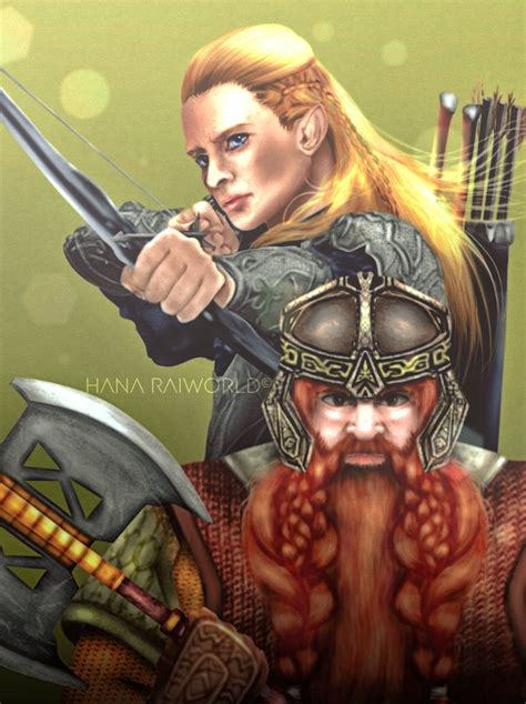 The Lord Of The Rings Legolas And Gimli By Hana Raiworld On Deviantart