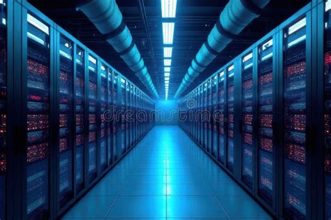 Modern Data Center Infrastructure And Tls Hosting Stock Illustration Illustration Of Computer