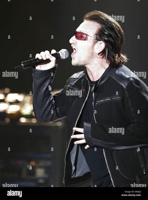 Lead Singer Of U2 Bono In Concert In San Diego Ca On March 28 2005