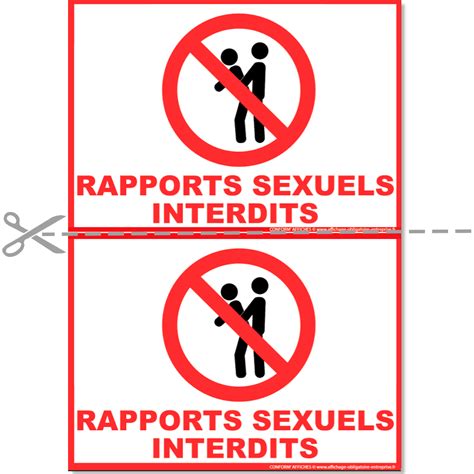 Rapports Sexuels Interdits • Affiche En Pdf ⛔