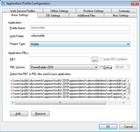 Managing Application Profiles Powerserver Toolkit User Guide