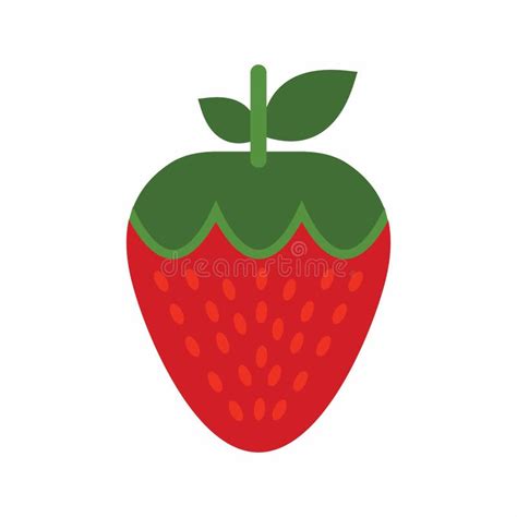 Strawberry Icon Vector Image Stock Vector Illustration Of Sweet