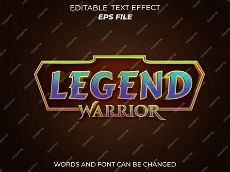 Premium Vector Legend Text Effect Font Editable Typography 3d Text For Medieval Fantasy Rpg