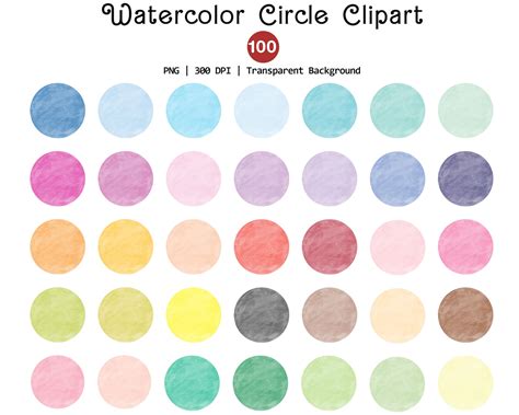 Watercolor Circle Clipart Unique Circle Clipart Png Cute Circle