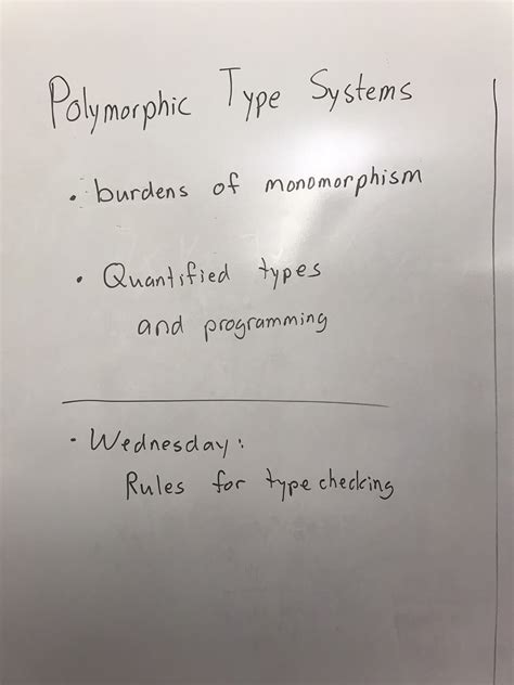 Polymorphic Type Systems