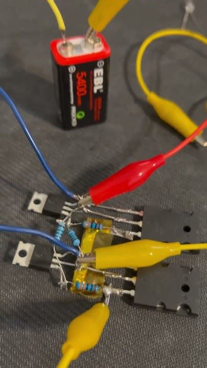 The Multivibrator Works From A Small 9 Volt Battery You Need To Increase The Current Youtube