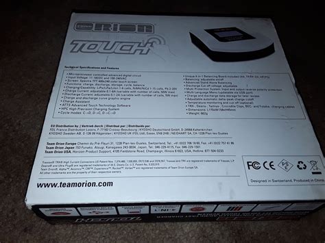 New Team Orion Touch Duo Acdc Charger 200watts 10amps Each Ch R C Tech Forums