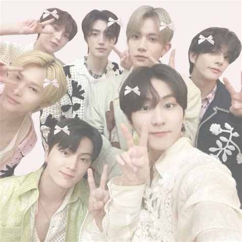 Enhypen Ot7 Coquette Icon 𐙚 Soft Angel Aesthetic Soft Pink Theme