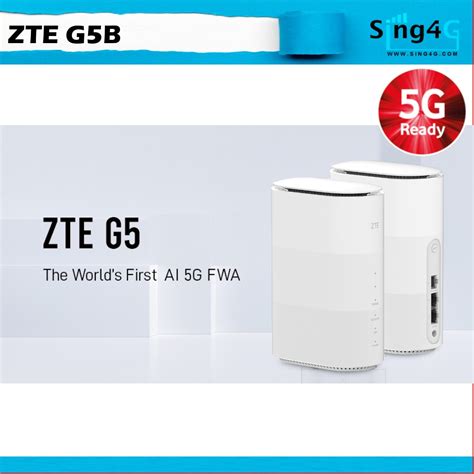5G ROUTER ZTE G5B AI Powered 5G FWA Sim Router WIFI 6 3 03Gbps 64 WIFI 2LAN 1TEL Shopee