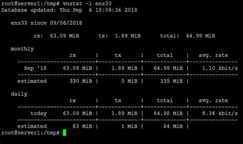 Installing And Using VnStat And VnStati For Monitoring Network Traffic In Ubuntu