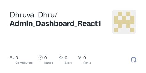 Github Dhruva Dhru Admin Dashboard React