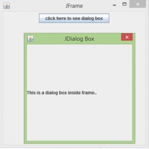 JDialog In Java Uses And Syntax Constructs Example Of Java JDialog