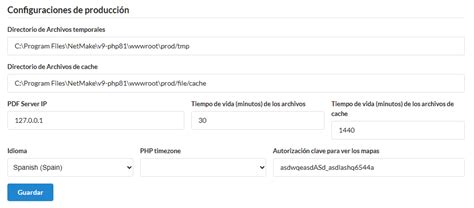 Configuración De Producción Documentación De Scriptcase Low Code