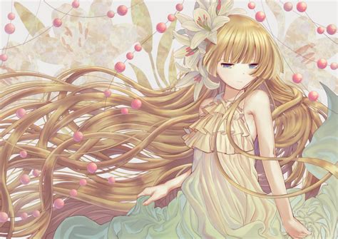 Safebooru 1girl Absurdres Bangs Bare Shoulders Blonde Hair Blunt