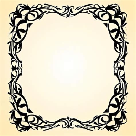 Decorative Corners And Dividers Frame Silhouette Vector Illustration