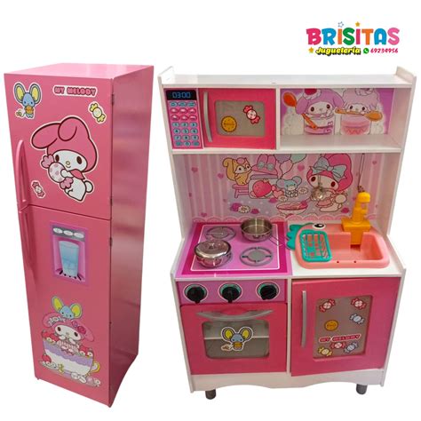 Cocina Infantil My Melody Con Heladera Juguetería Brisitas