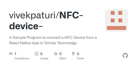 Github Vivekpaturinfc Device A Sample Program To Connect A Nfc