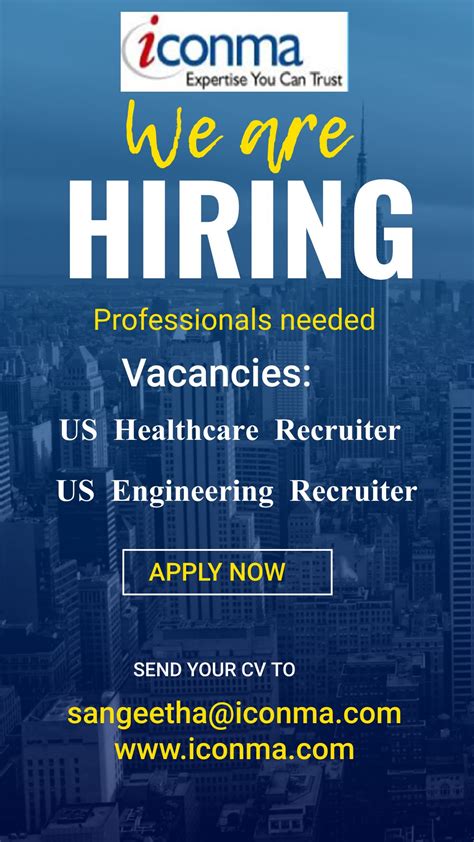 Sangeetha Nayak On Linkedin Iconma Hiring Usrecruitment Healthcare Directclients Opentowork…