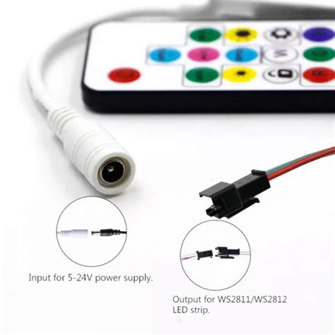 Mini LED Strip Smart Controller Pixel Strip Controller For WS2811 WS2812 1903 16703 For Sale