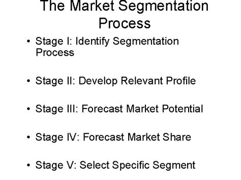 Market Segmentation Targeting And Positioning Identifying Market Segments