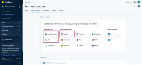 Firebase Configuration Iqonic Docs
