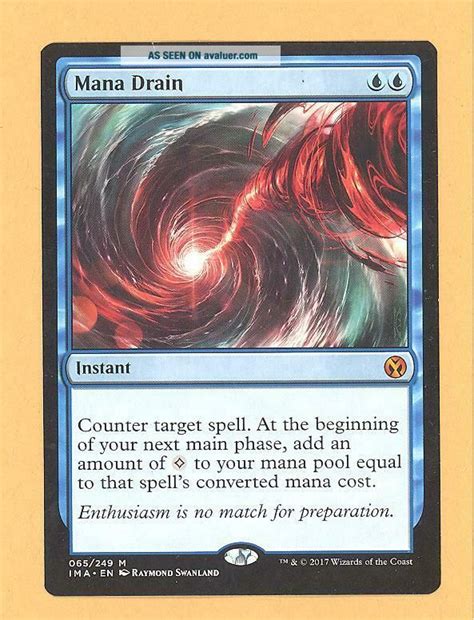 Mana Drain Iconic Masters Magic The Gathering Mtg Mythic Rare Card Rare