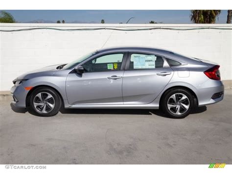 2021 Lunar Silver Metallic Honda Civic Lx Sedan 140216790 Photo 5