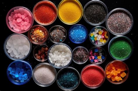 Premium Ai Image Magnified Microplastics From Different Sources For