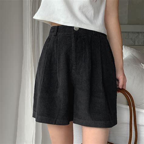 아더먼데이 뒷밴딩 골덴 와이드에이핏 뒷밴딩 코듀로이팬츠 핀턱 하이웨스트 밴딩반바지 봄신상 봄팬츠 골덴반바지 간절기룩 여자반바지 컬러골덴팬츠