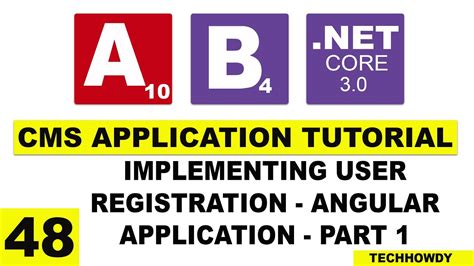 Implementing User Registration In Angular Application Angular 10 Aspnet Core 30 Youtube