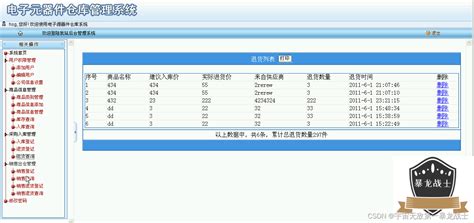 asp net电子元件仓库管理系统 CSDN博客