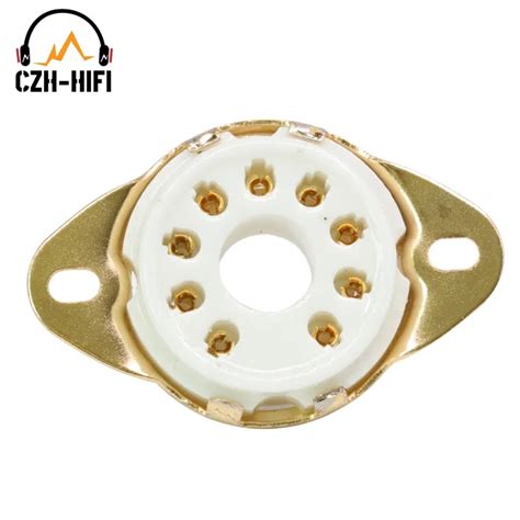 1pc 9pin Socket B9d Ceramic Valve Base For El504 El519 Pl519 Vintage