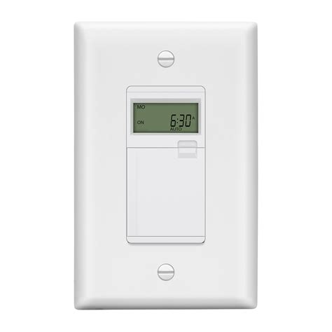 7 Day Programmable Digital Timer Switch No Neutral Required Ground Required Manual Override