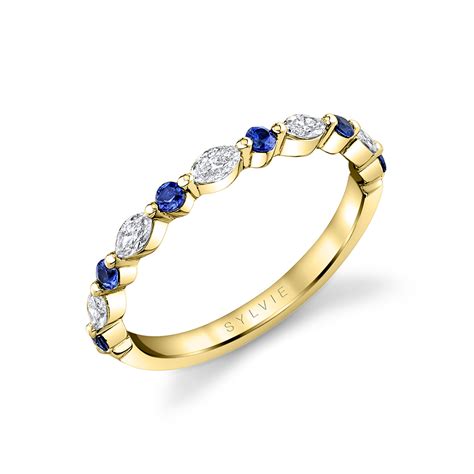 Sapphire And Diamond Wedding Band 60 Photos