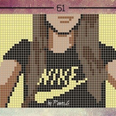 Картинки по клеточкам девушки