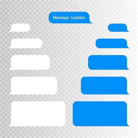 Premium Vector Message Bubbles Design Template For Messenger Chat Or