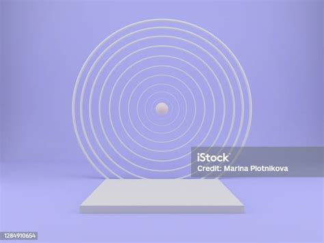 기하학적 모양의 3d 렌더링 스튜디오 바닥에 연단 제품 프레젠테이션을 위한 플랫폼 배경 모의 3차원 형태에 대한 스톡 사진 및 기타 이미지 Istock